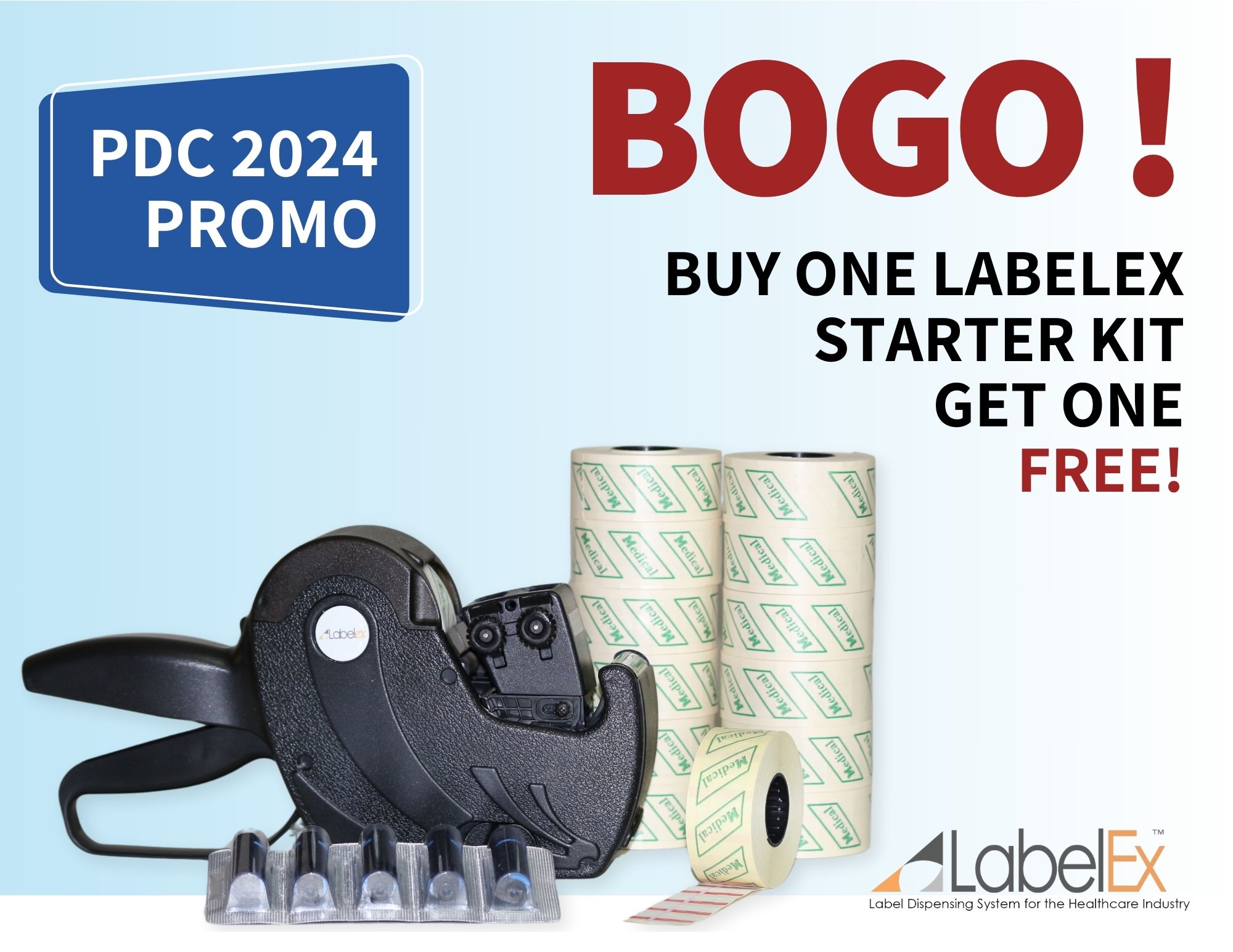 LABELEX Label Dispenser Sterilization Load ID Applicator STARTER KIT w ...