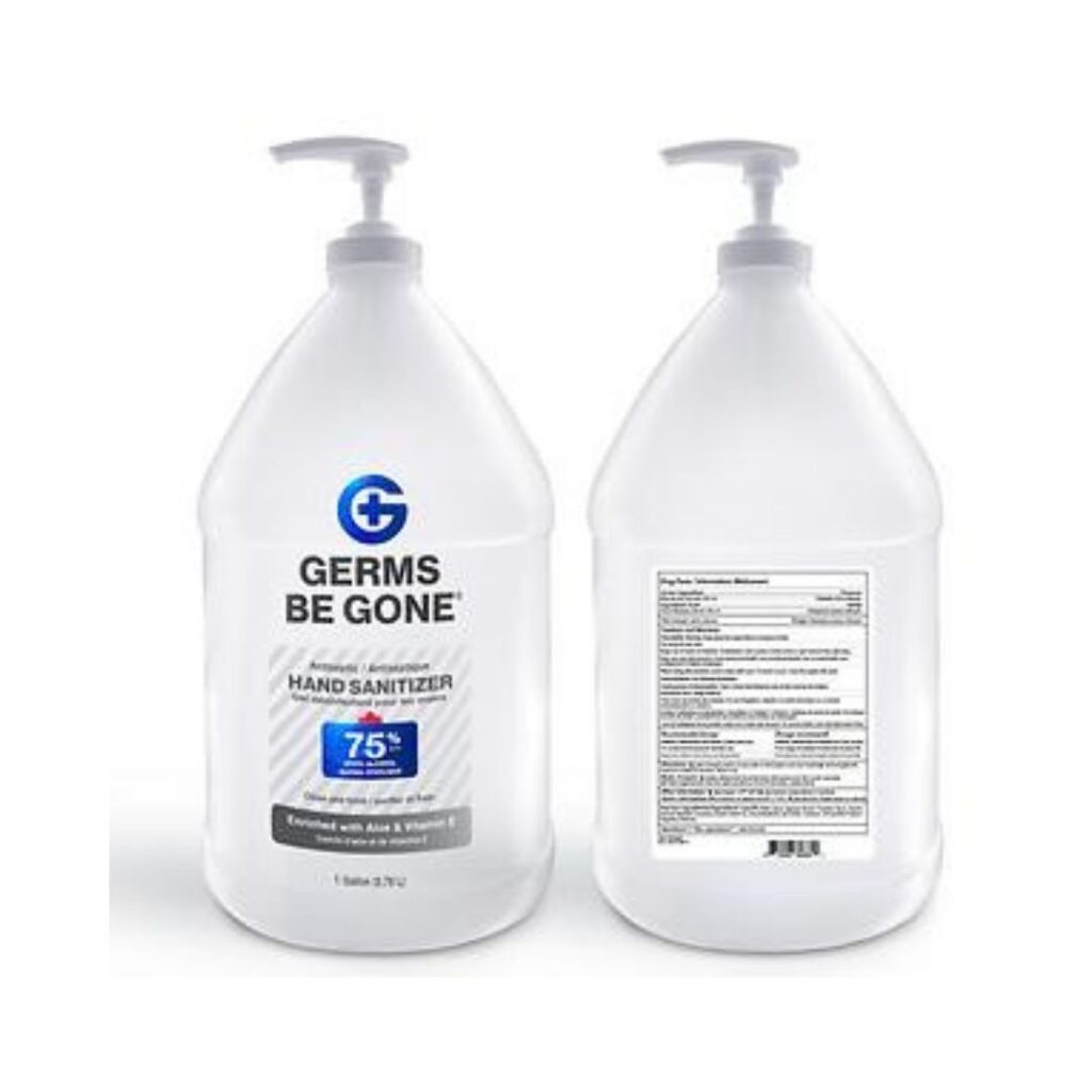 Germs Be Gone Hand Sanitizer Gel - 1 Gallon Jug - AdvanTech Sterilizers